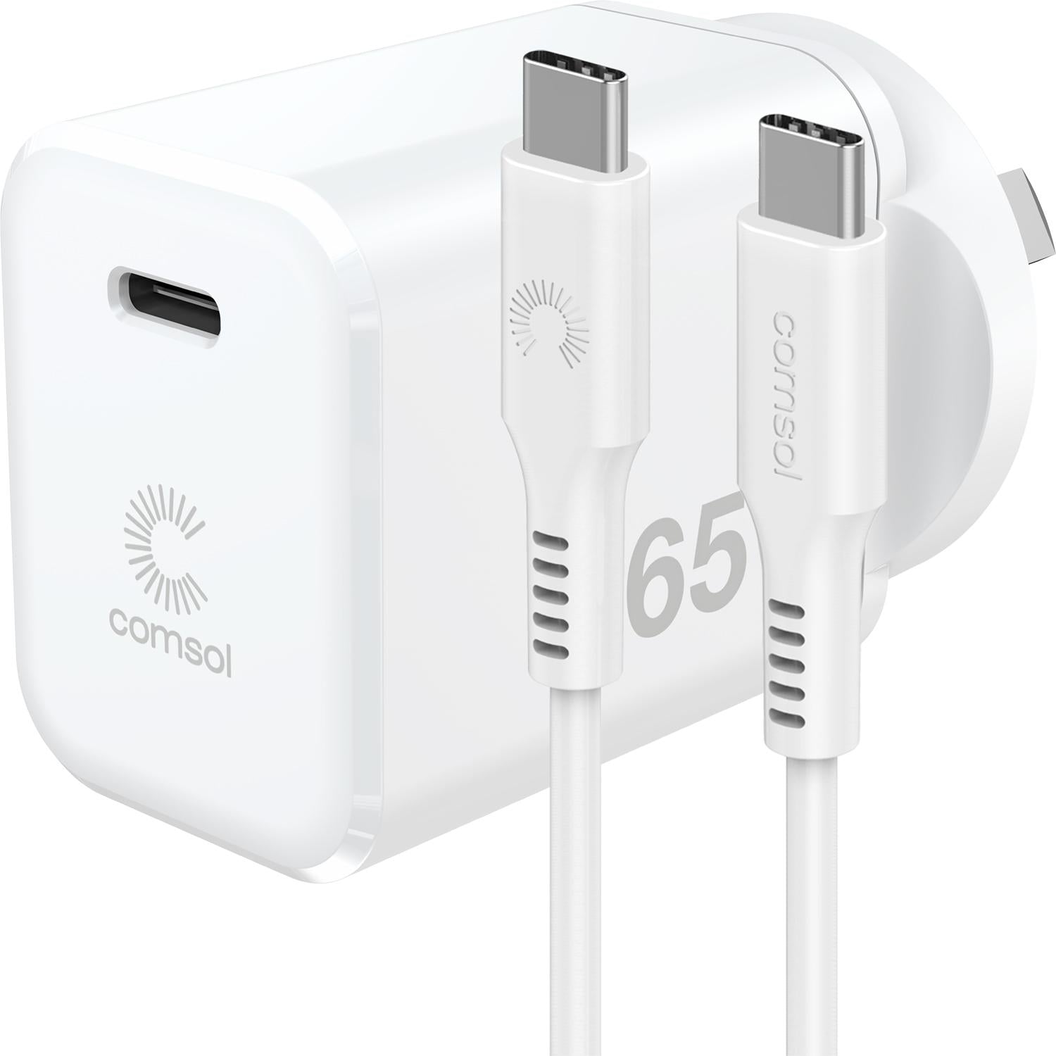 Comsol 65W USB-C GaN Wall Charger + 2m USB-C Cable – IT Today